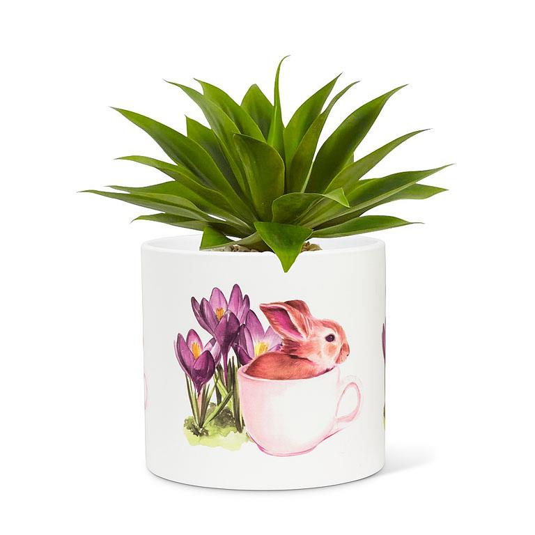 Bunny & Crocus Planter – Foxboro Fork in the Road & HBS Landscape Supplies