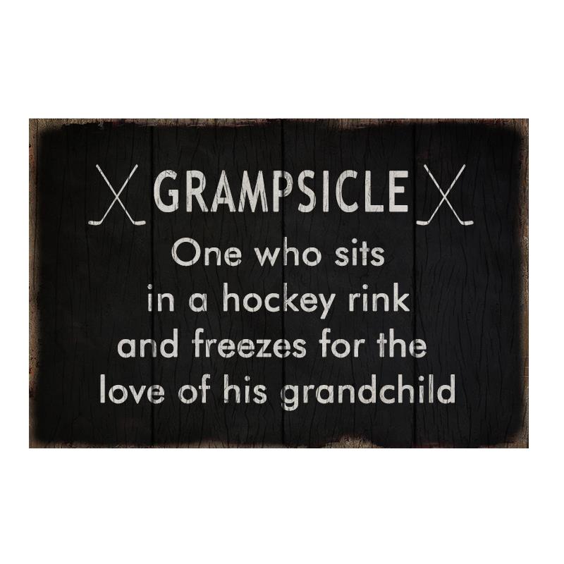GRAMPSICLE HOCKEY SIGN – Foxboro Fork in the Road & HBS Landscape Supplies