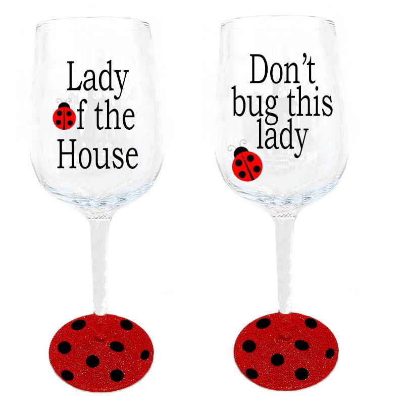 Ladybug Wine Glass – Foxboro Fork in the Road & HBS Landscape Supplies
