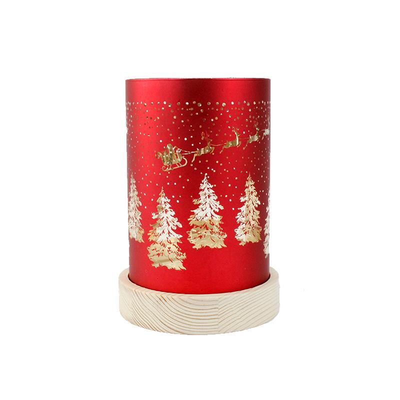 RED LED SANTA SLEIGH LANTERN – Foxboro Fork in the Road & HBS Landscape ...