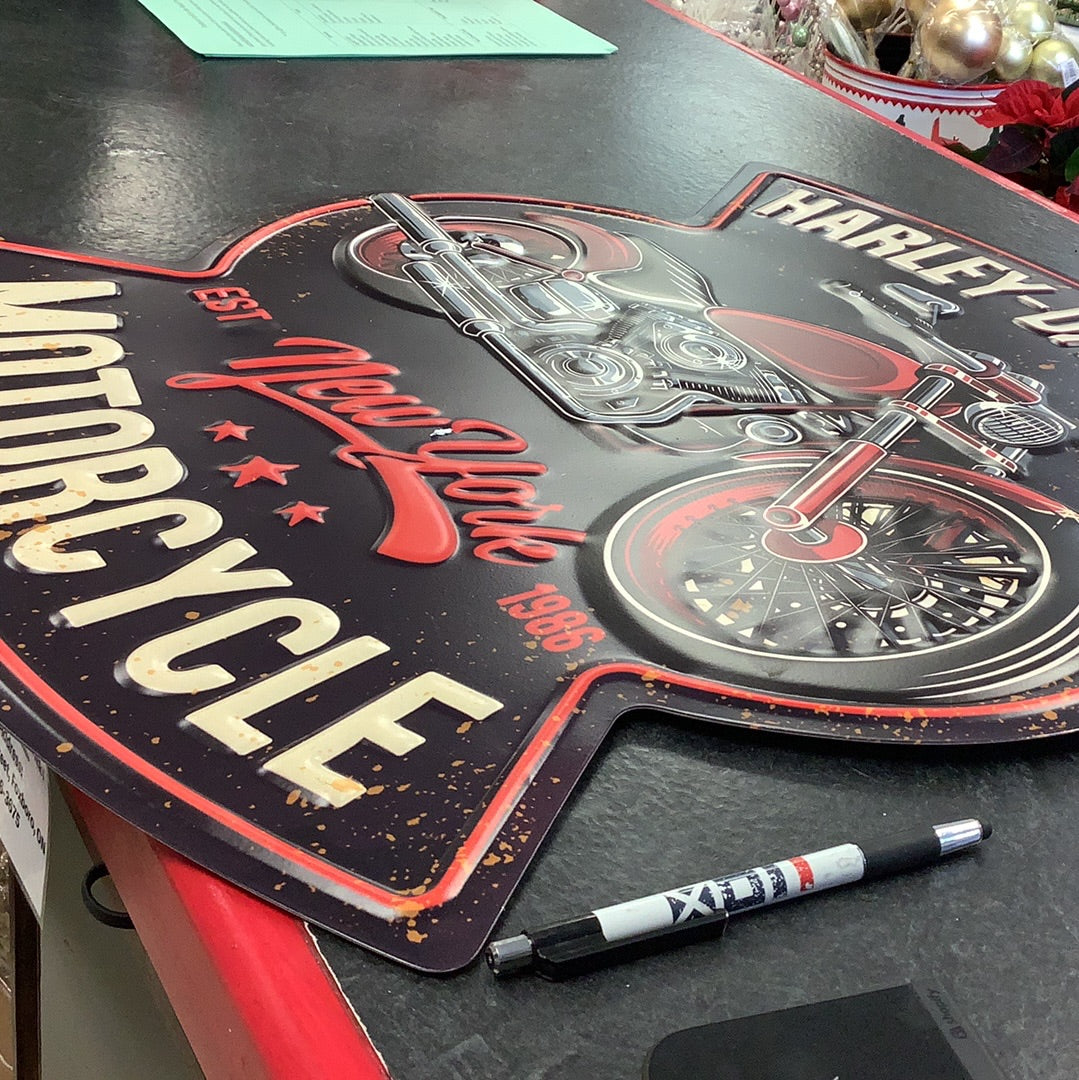 Harley Davidson sign – Foxboro Fork in the Road & HBS Landscape Supplies