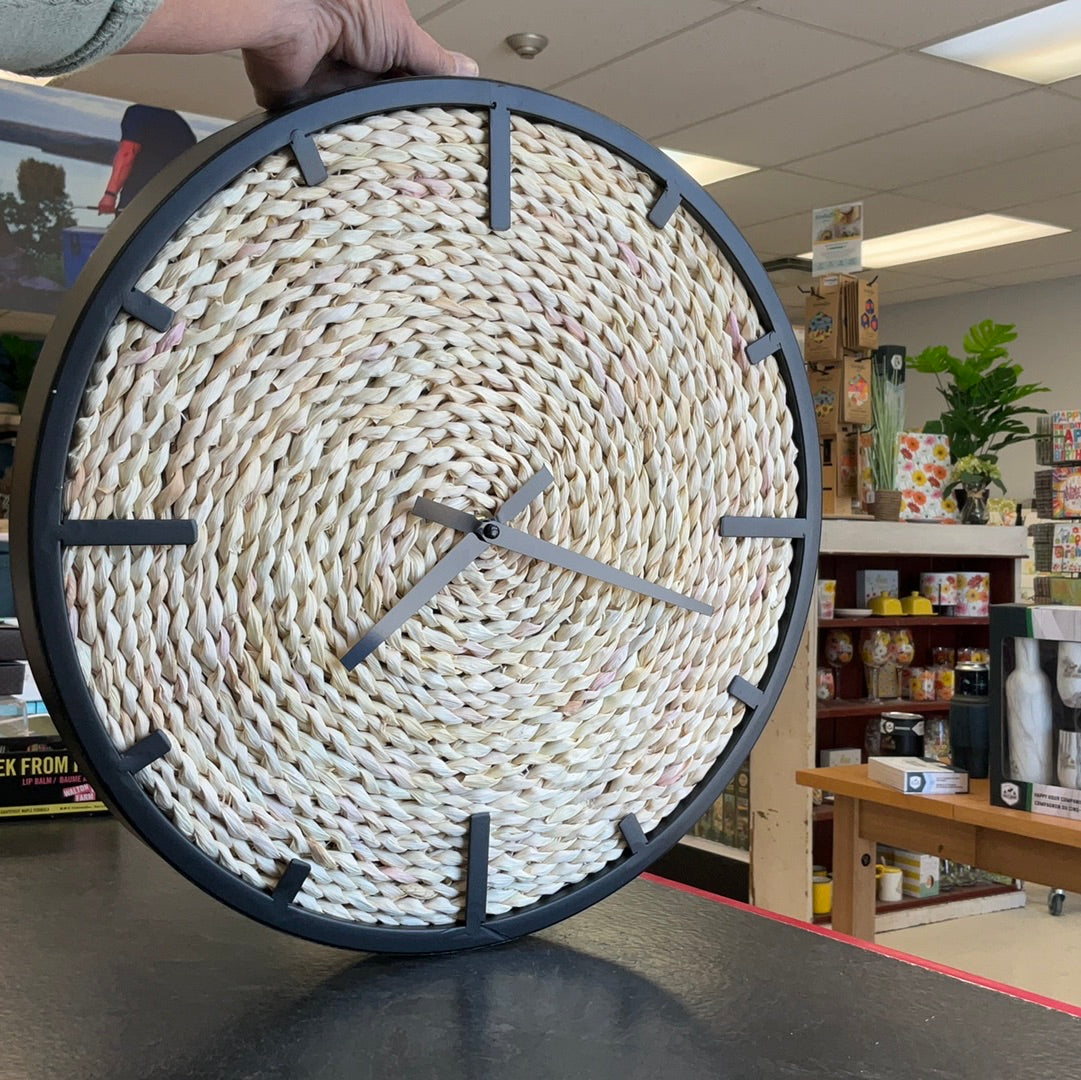 Rattan clock – Foxboro Fork in the Road & HBS Landscape Supplies